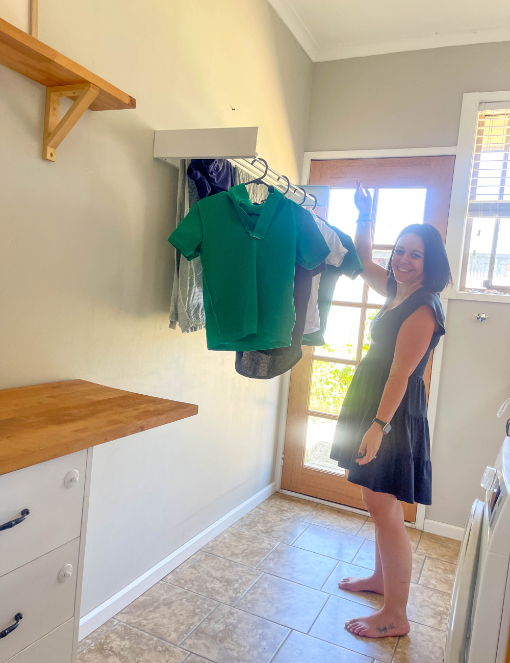 Wall Mounted Drying Rack Australia | Foldable Indoor & Outdoor | Vendline